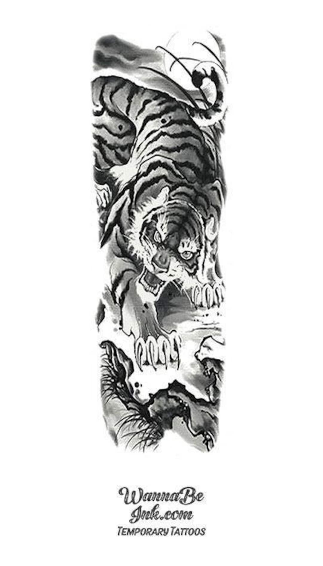 Chinese Tiger Symbol Tattoo