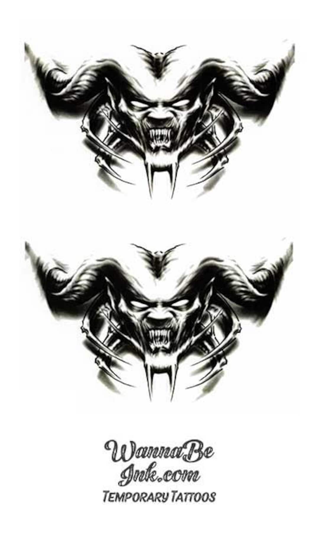 Demonic Faces Tattoo Designs