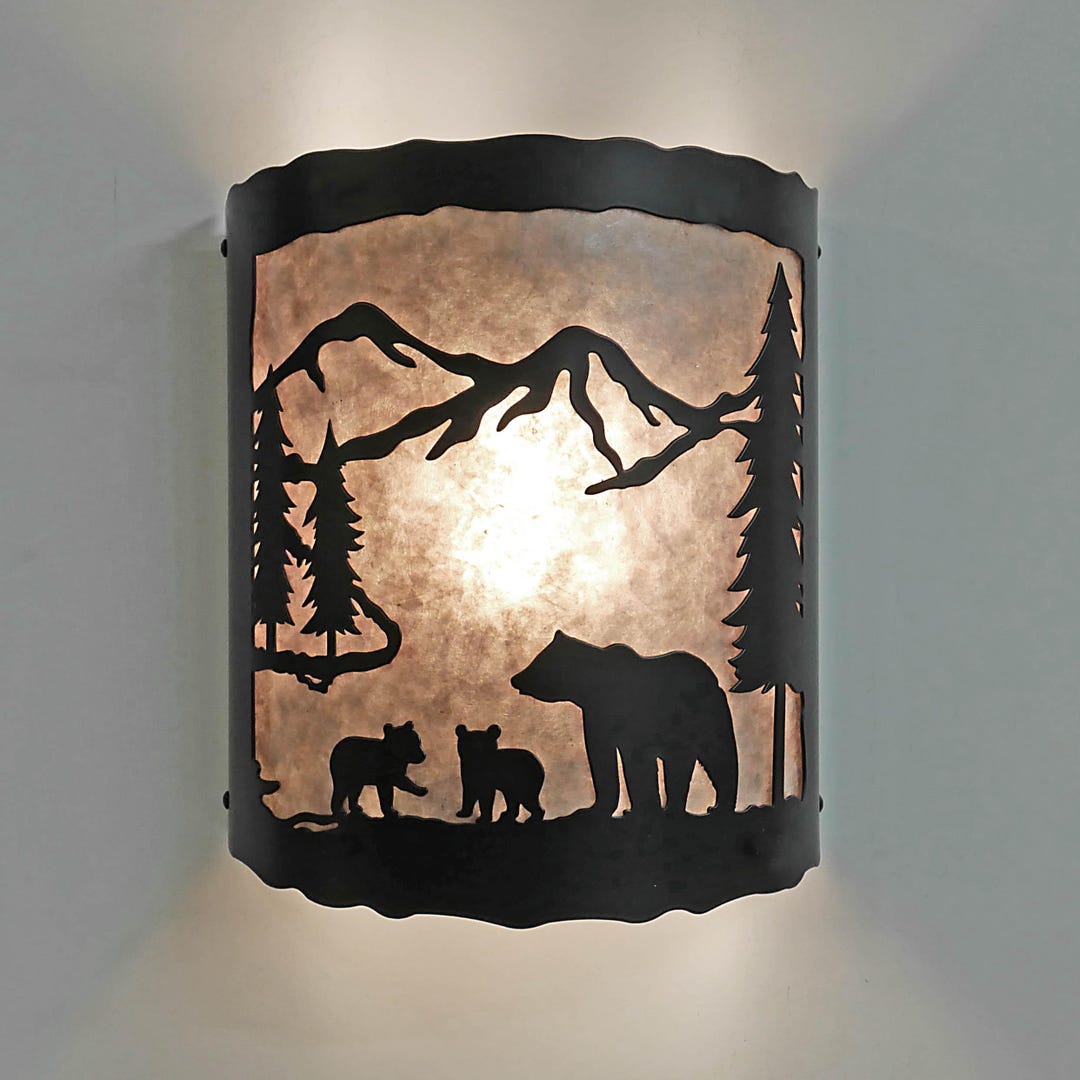 Rustic and Log Cabin Lighting With Bear, Moose, Deer & More - Made in ...