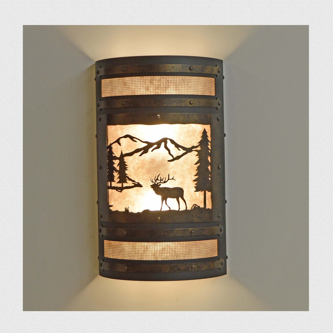 Rustic and Log Cabin Lighting With Bear, Moose, Deer & More Made in ...
