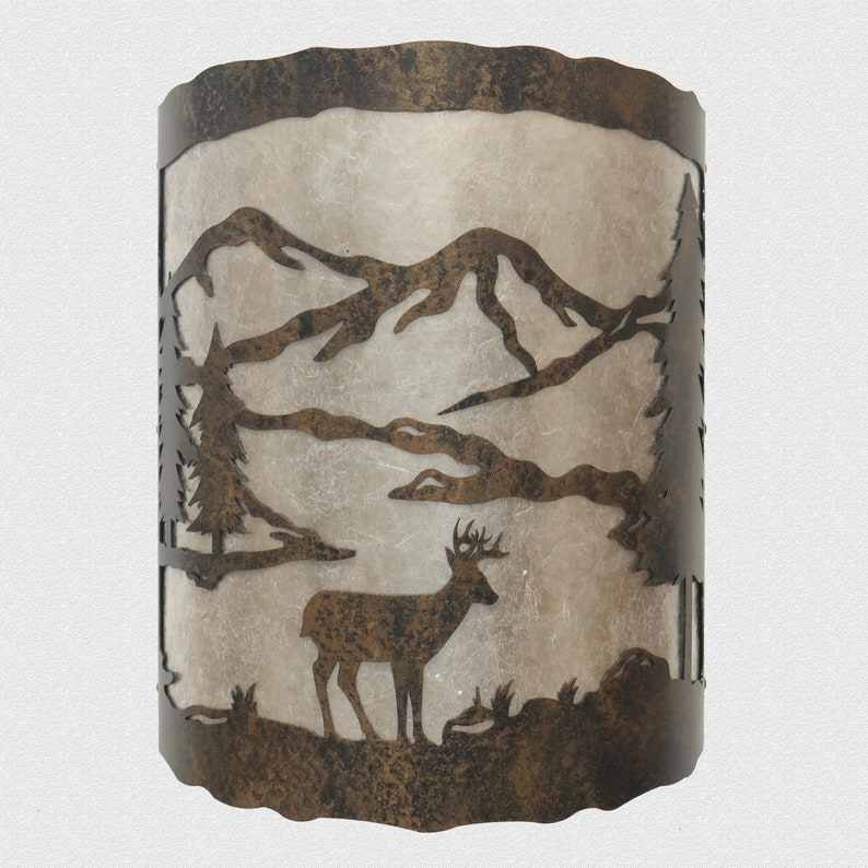 Rustic and Log Cabin Lighting With Bear Moose Deer & More - Etsy