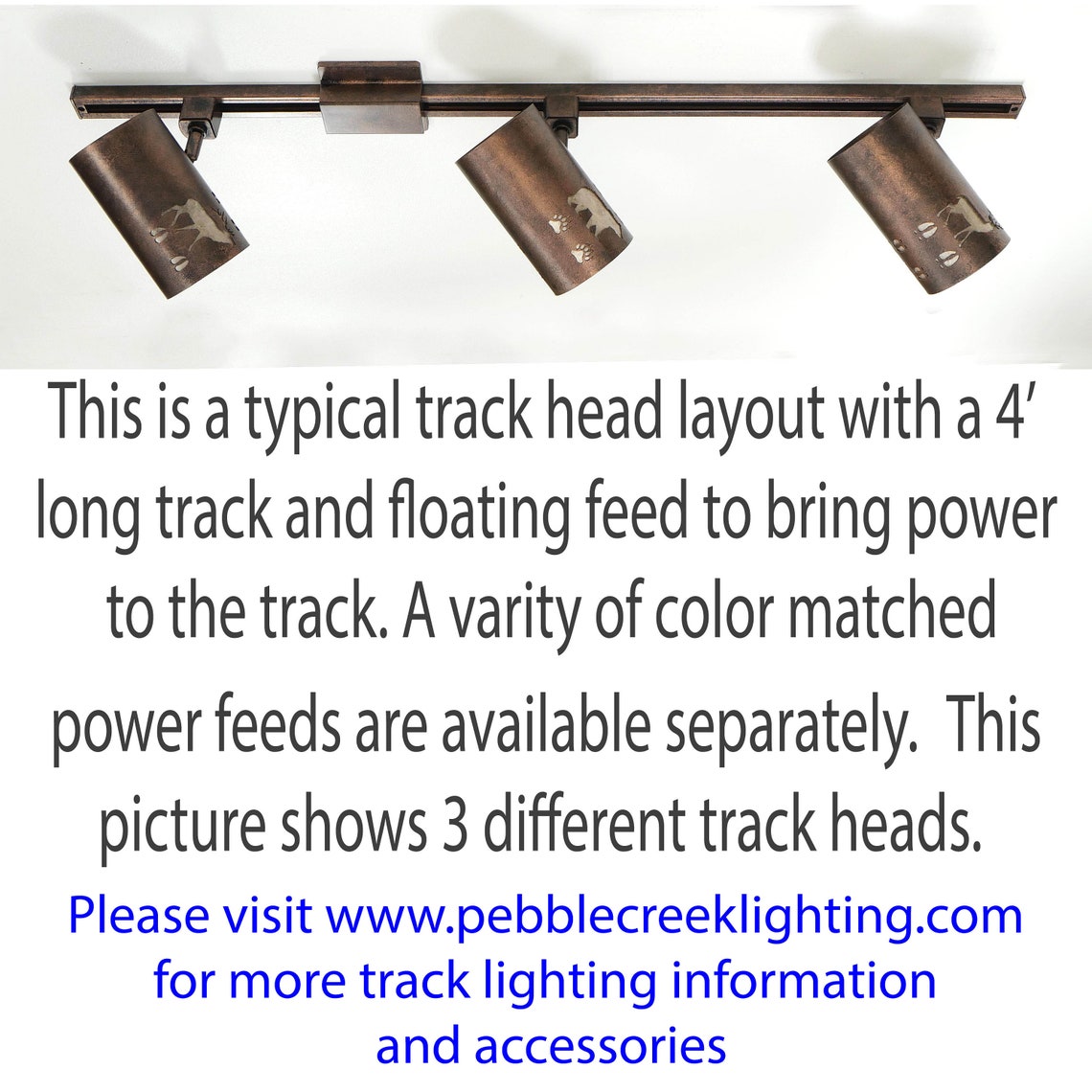 Rustic Track Light Kit With Elk Design Log Cabin Lighting - Etsy