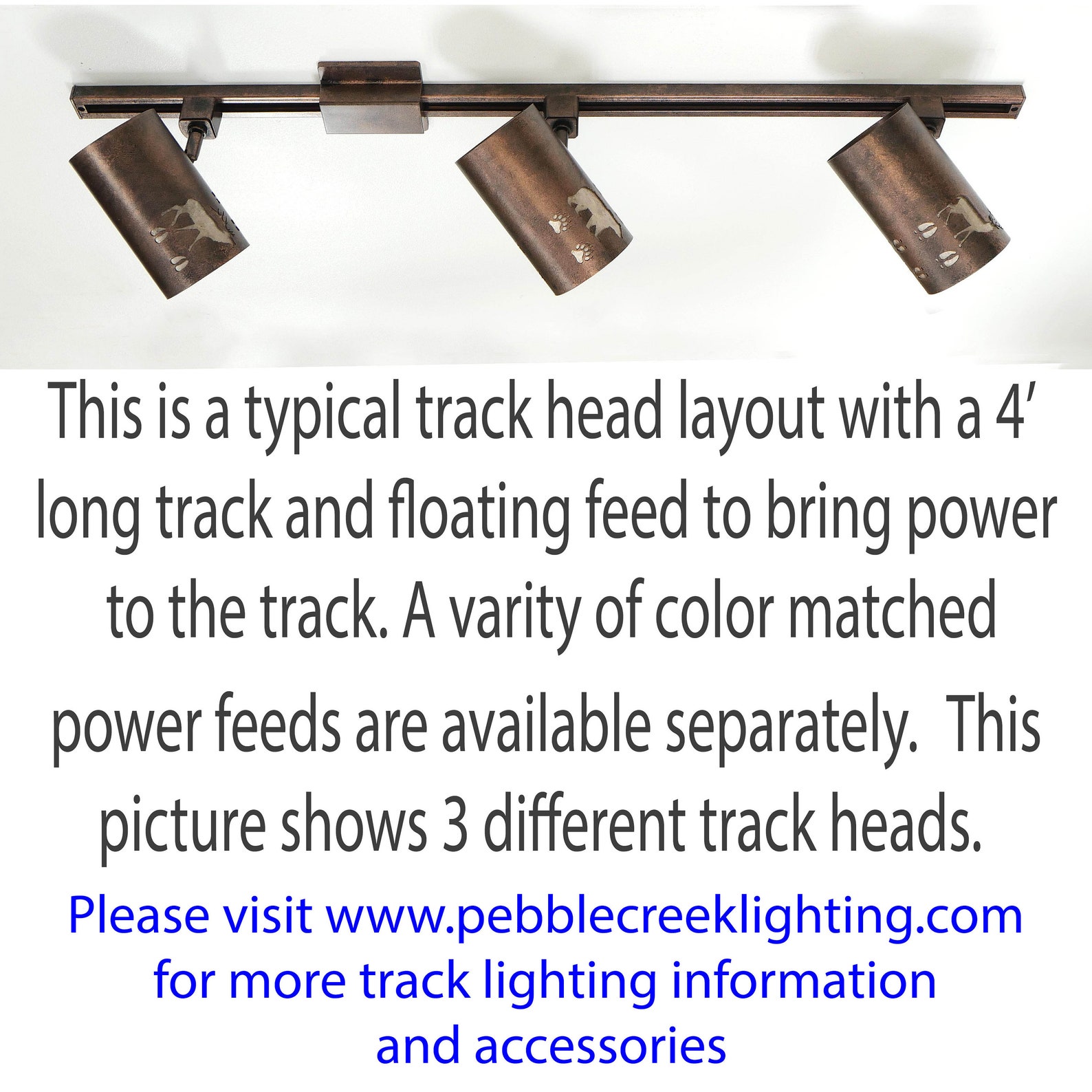 Rustic Track Light Kit With Elk Design Log Cabin Lighting - Etsy