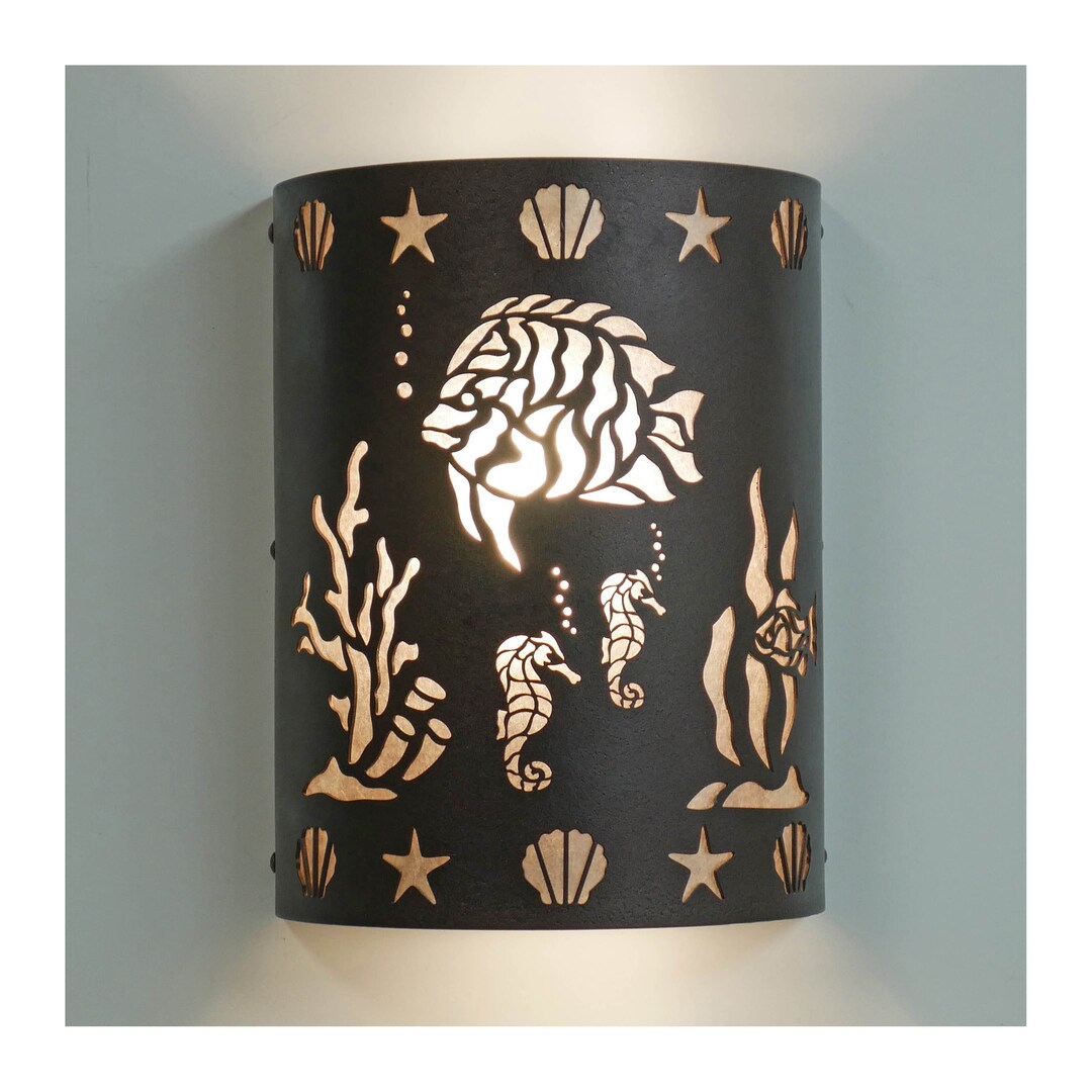 Nautical and Coastal Style Indoor/outdoor Lighting With Fish ...