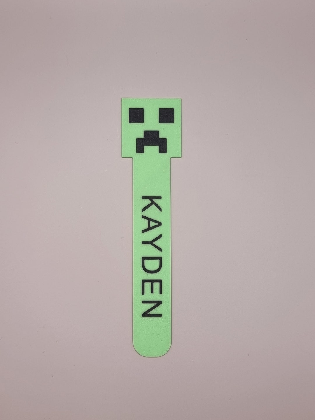 Personalised Custom Bookmark Minecraft Creeper Book Mark - Etsy