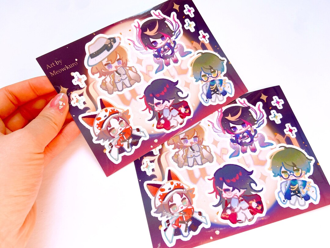 Nijisanji Sticker Sheet [meowkuro] - Etsy