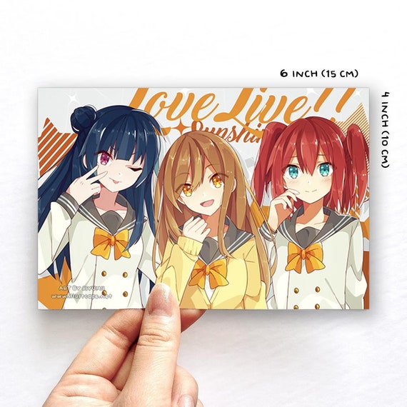 Love Live Sunshine Ruby X Hanamaru X Yoshiko Postcard - Etsy