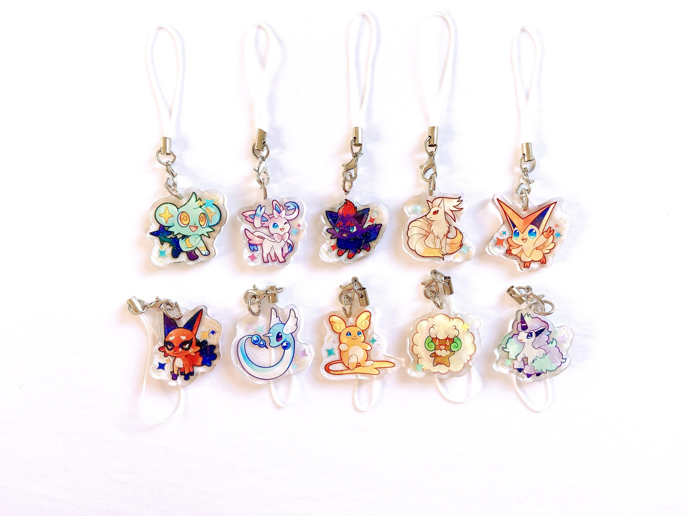 Pokemon Mini Charms 1.5 Inch Clear Acrylic riyumii - Etsy