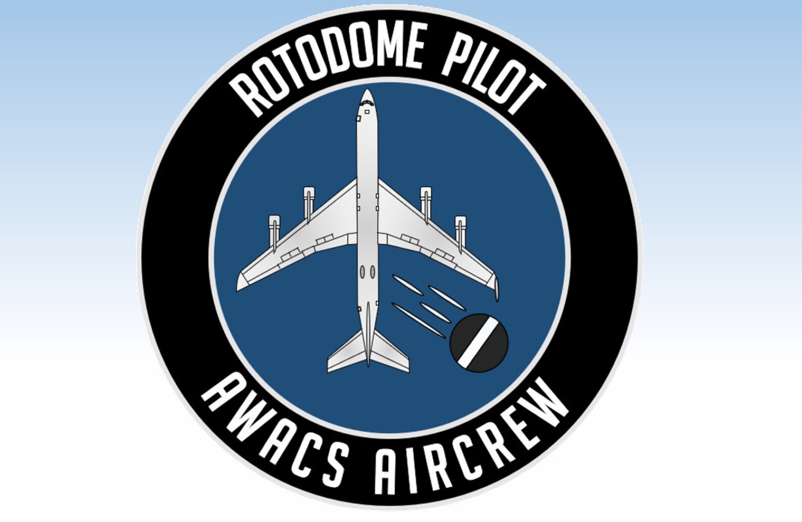 Die Cut E-3 AWACS Aircrew Rotodome Pilot Vinyl Sticker - Etsy
