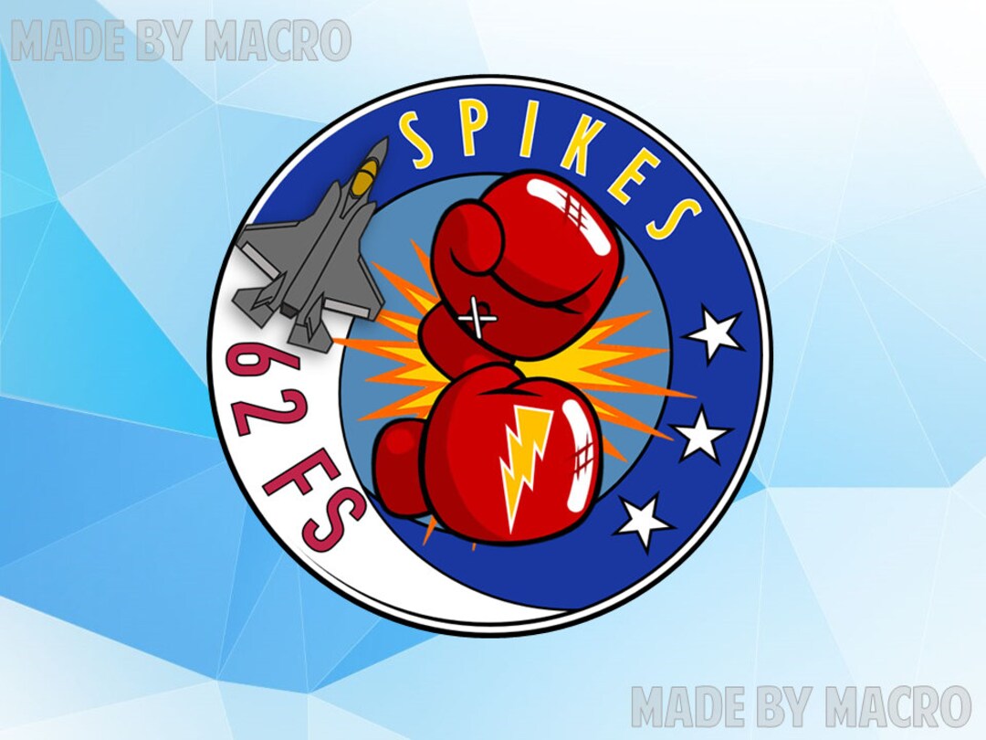 62 FS "spikes" Modern Re-mix Vinyl Sticker - Etsy