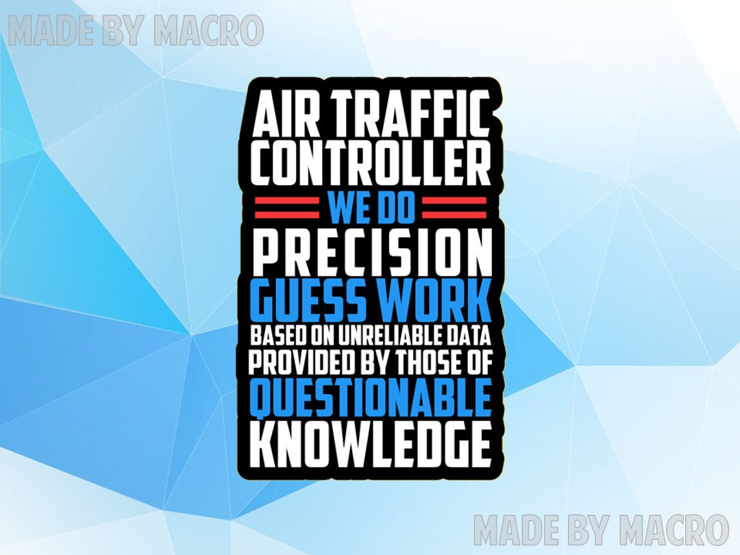Air Traffic Controller Die Cut Sticker - Etsy