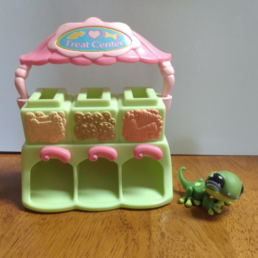 Littlest Pet Shop - Treat Center Playset - LPS Gecko 847 - Lot - READ ...