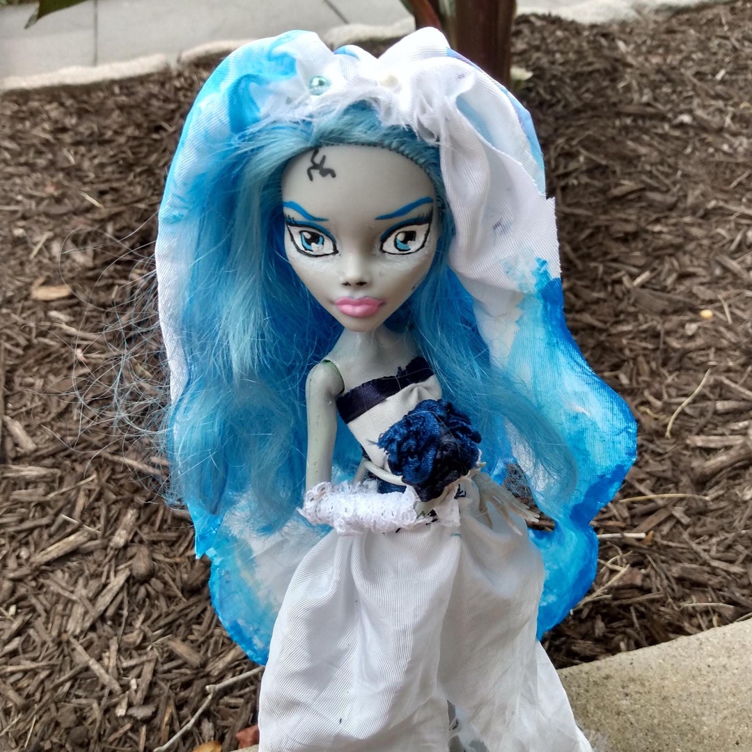 Monster High Corpse Bride Emily OOAK Doll Custom Tim Burton Halloween ...
