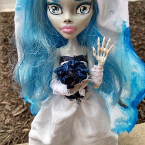 Monster High Corpse Bride Emily OOAK Doll Custom Tim Burton Halloween ...