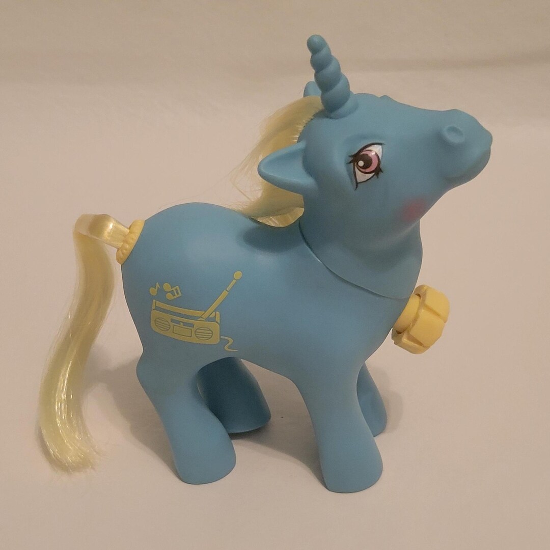 My Little Pony G1 DJ Dance ‘n Prance Pony Hasbro 1984 Works MLP Blue ...