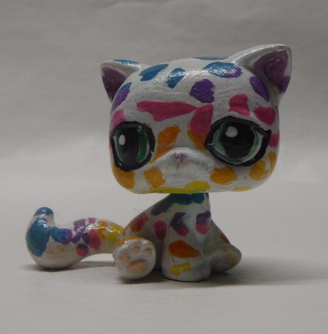 Littlest Pet Shop - LPS 90s Inspired Lisa Frank Style - Cat - Custom ...