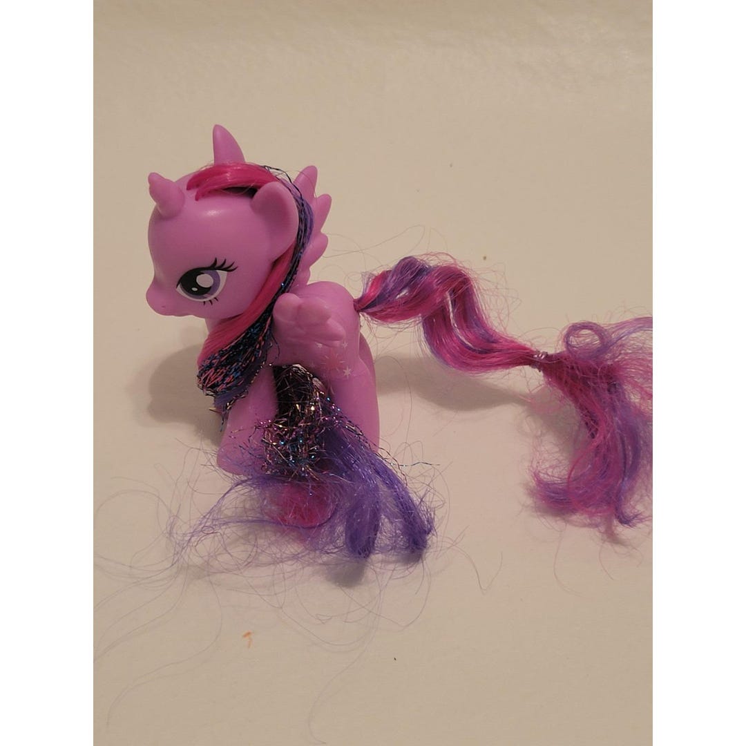 My Little Pony Hasbro G4 Twilight Sparkle 2010 3" Alicorn Tinsel Rainbow Power - Etsy