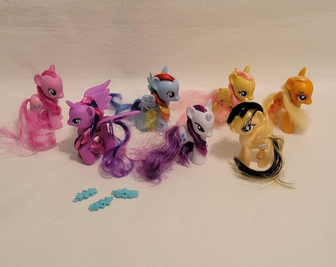My Little Pony G4 - Main Six Lot FIM W/ Songbird - Mane 6 - 3 ...