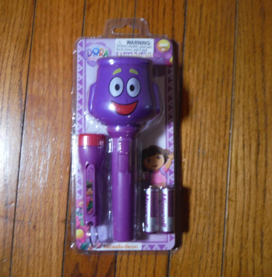 Dora the Explorer Backpack Flashlight Set New Old Stock Vintage Torch ...