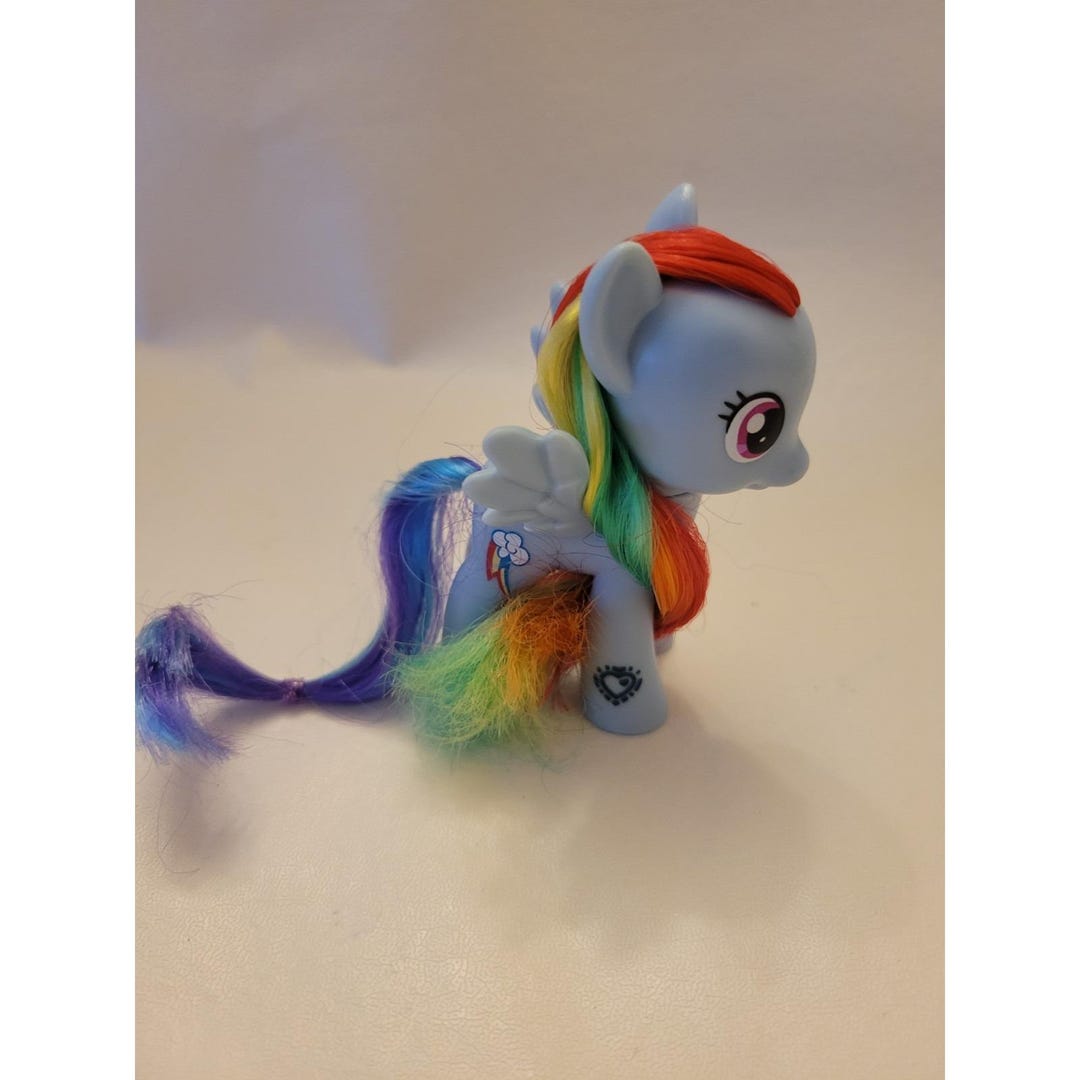 2010 My Little Pony G4 Rainbow Dash 3" Brushable Figure Green Hair - Etsy