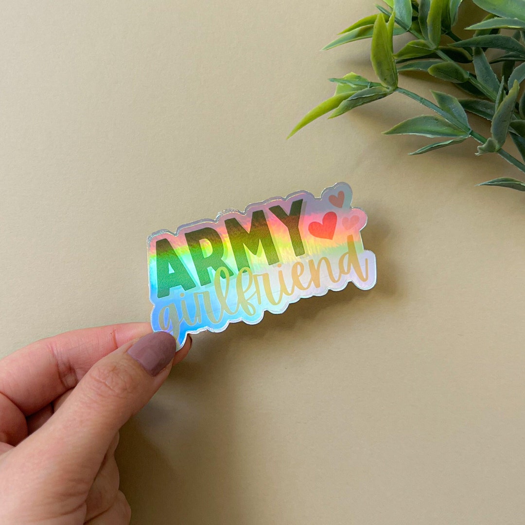 B1G1 Free Holographic Vinyl Army Girlfriend Sticker USA - Etsy