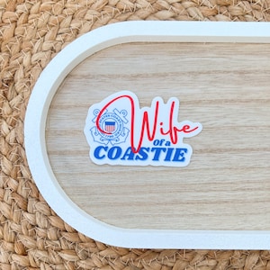 B1G1 Free Thank You Veterans Sticker, Vinyl Coast Guard Wifey Sticker ...