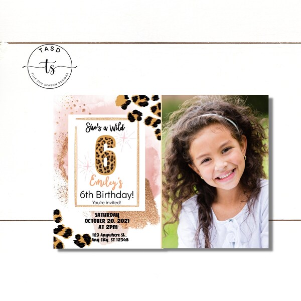 Leopard Print Invitations - Etsy