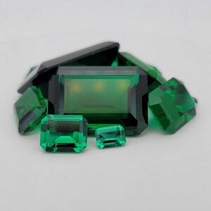 Emerald Cut Loose Obsidianite Helenite Mt. St. Helens Gemstone Gaia ...