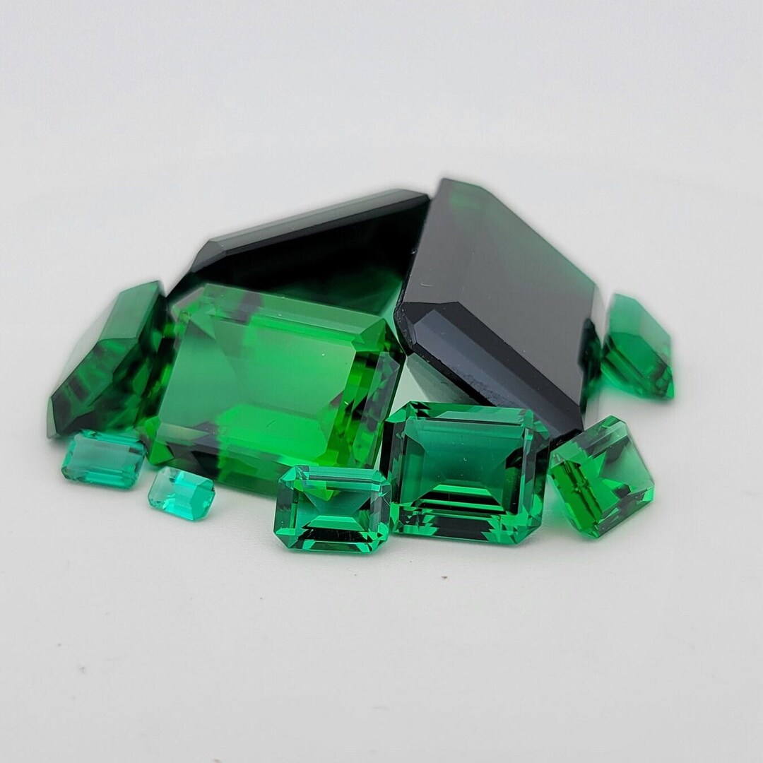 Emerald Cut Loose Obsidianite Helenite Mt. St. Helens Gemstone Gaia ...