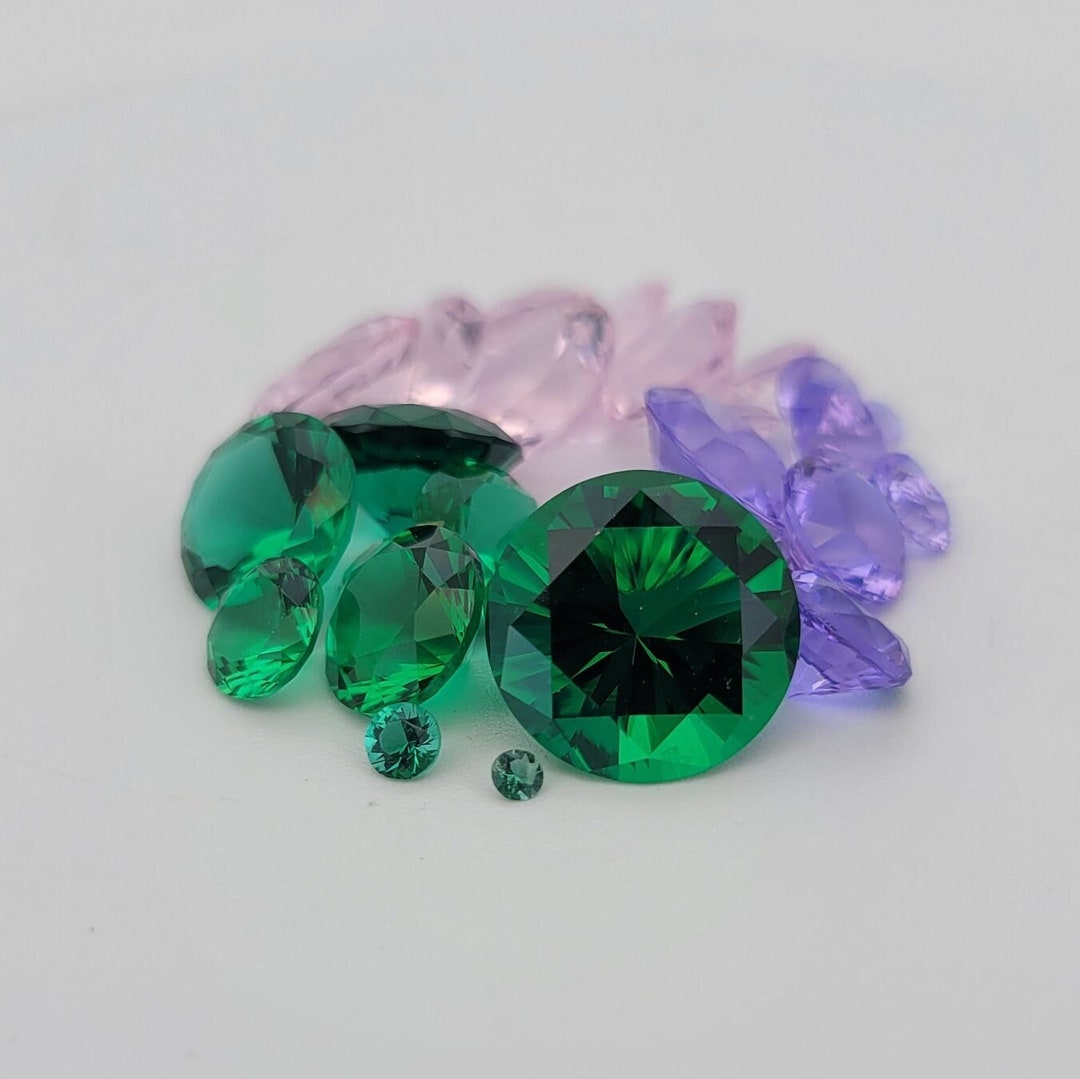 Round Cut Loose Obsidianite Helenite Mt. St. Helens Gemstone Gaia Stone ...