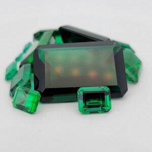 Emerald Cut Loose Obsidianite Helenite Mt. St. Helens Gemstone Gaia ...