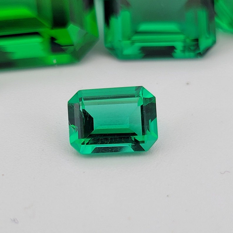 Emerald Cut Loose Obsidianite Helenite Mt. St. Helens Gemstone Gaia ...