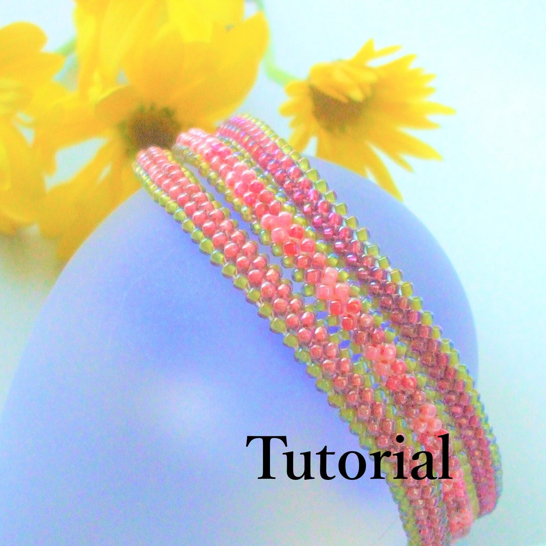 Tutorial My Banglette - PDF Seed Bead Weaving Tutorial, Seed Beed ...