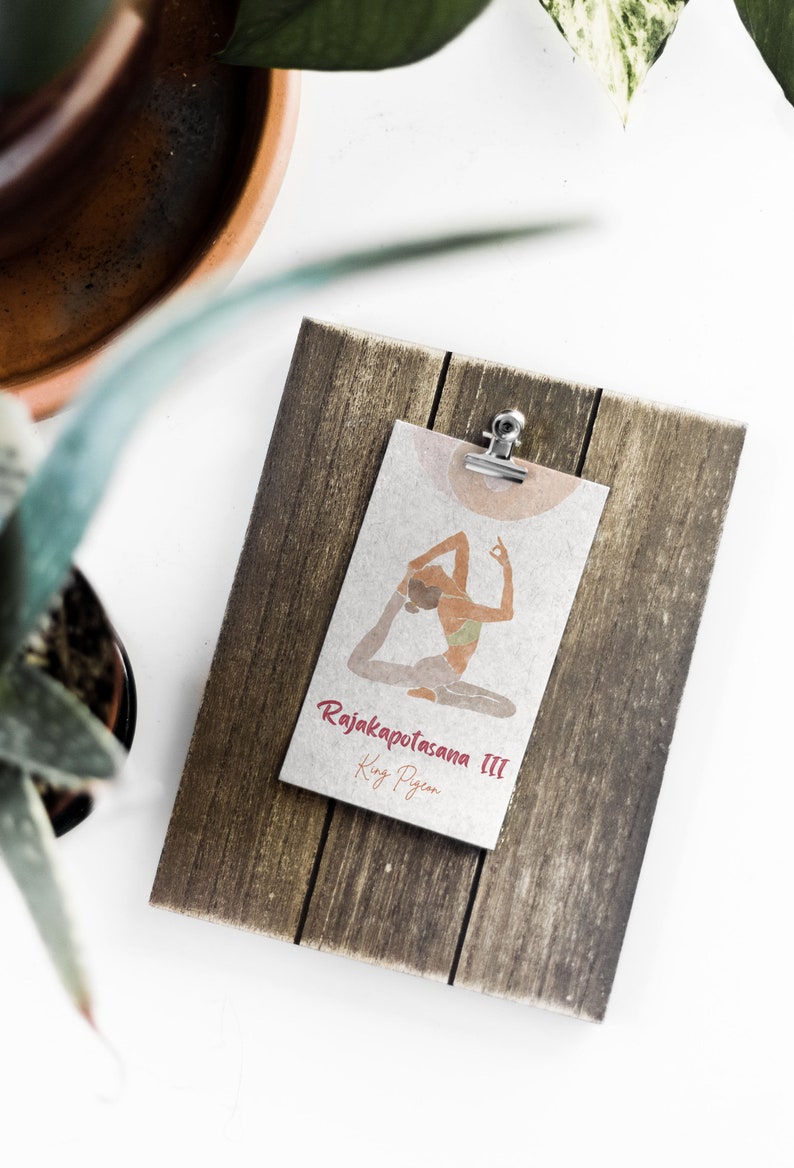 Flashcards 18 Yoga Poses With Sanskrit Names Printable Card - Etsy