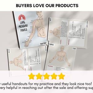 TCM Lung Meridian Acupuncture Points Flash Cards Printable Educational ...