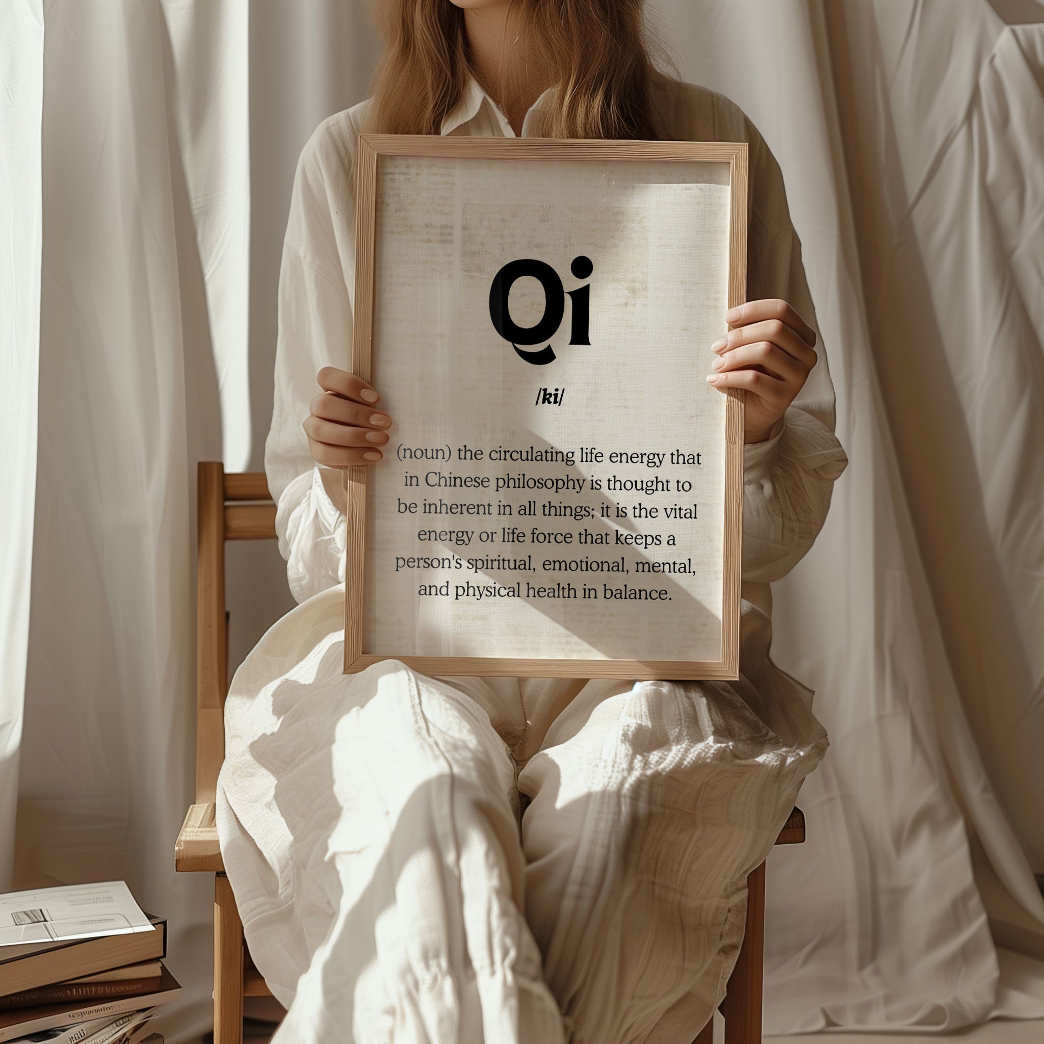 TCM Qi Definition Poster, Chinese Medicine Gift, Definition of Qi Chart ...