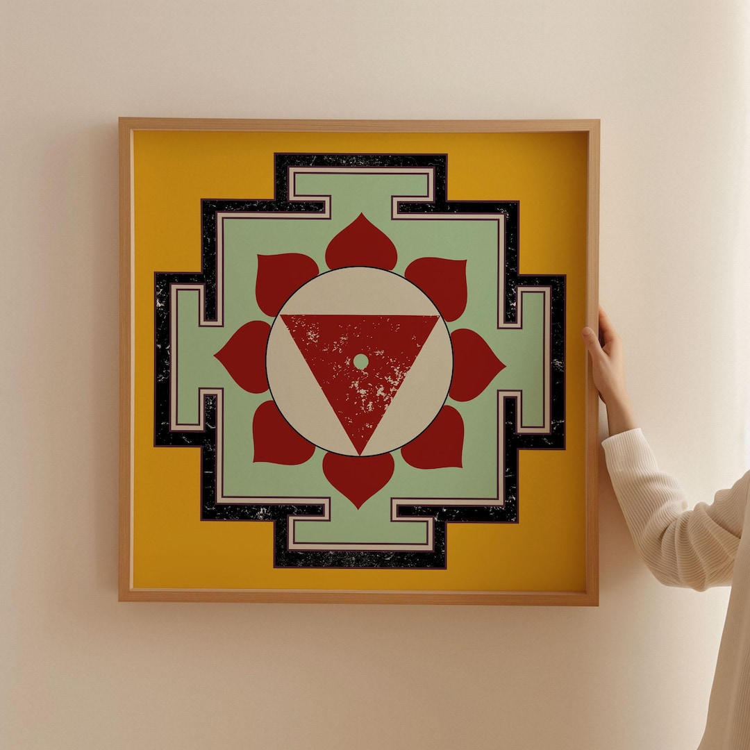 Tara Yantra Art Print, Hinduism Sacred Geometry Poster (digital ...