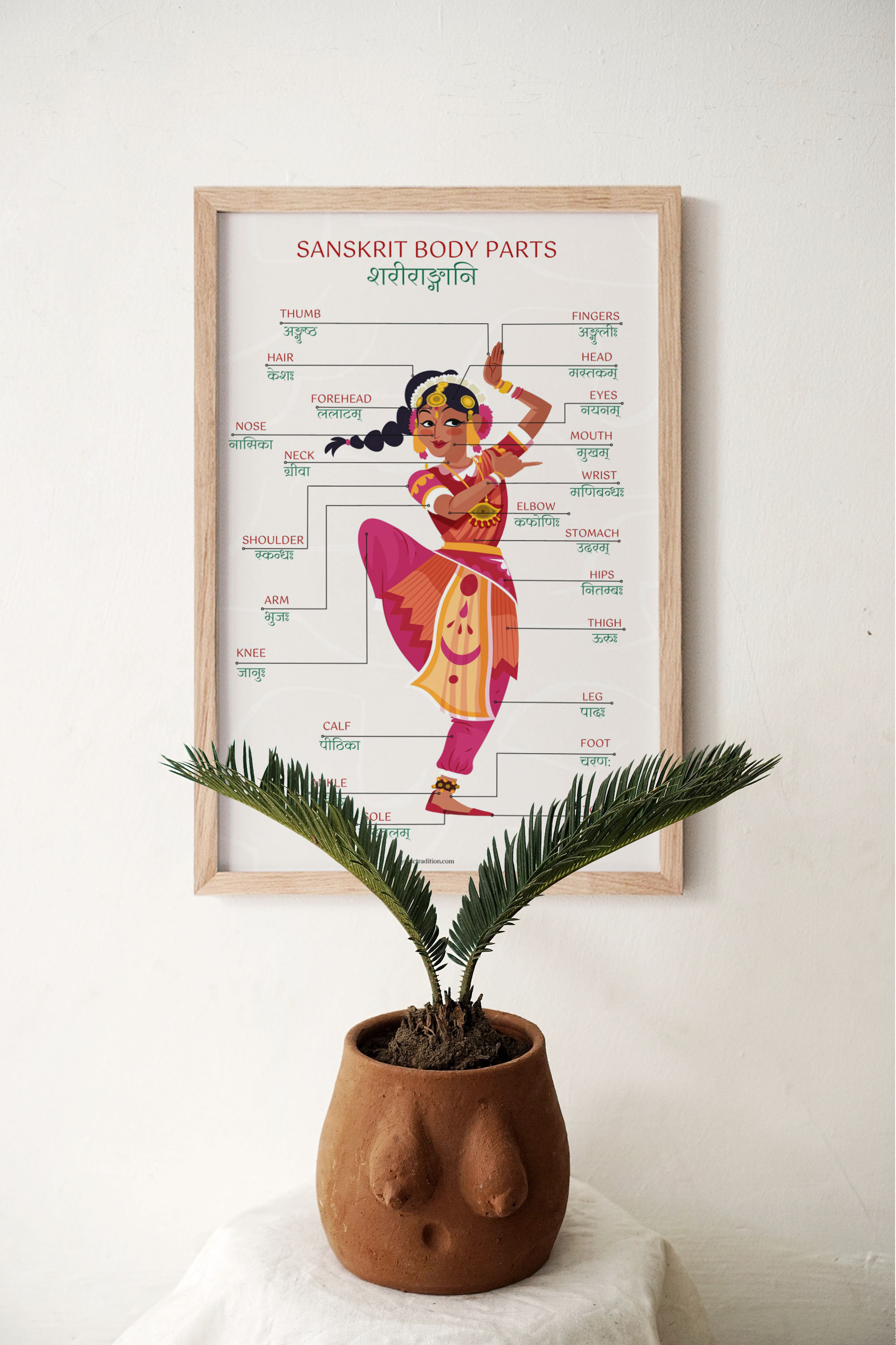 Sanskrit Body Parts Names With English Translations Self Study Chart ...