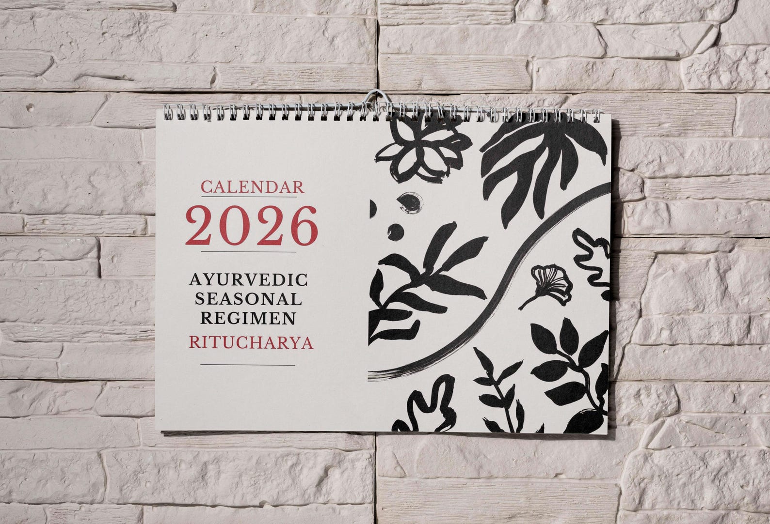Ritucharya Ayurveda 2026 Calendar, Minimalist Seasonal Planner (digital ...