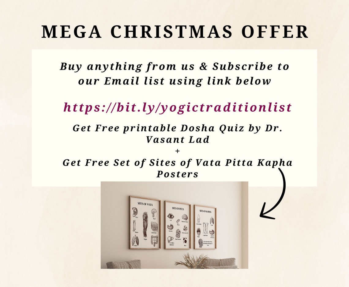 Ayurveda Dosha Gunas Properties Chart Poster, Vata Pitta Kapha Dosha ...