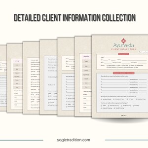 Ayurveda Client Intake Form PDF & Editable Canva Template, Alternative ...