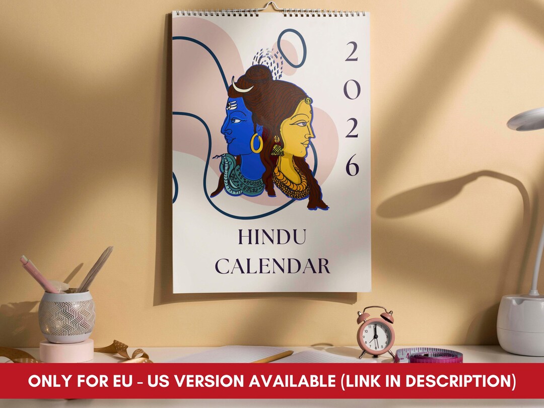 For EU and Other - Hindu Calendar 2026 With Hindu Festival Dates and ...