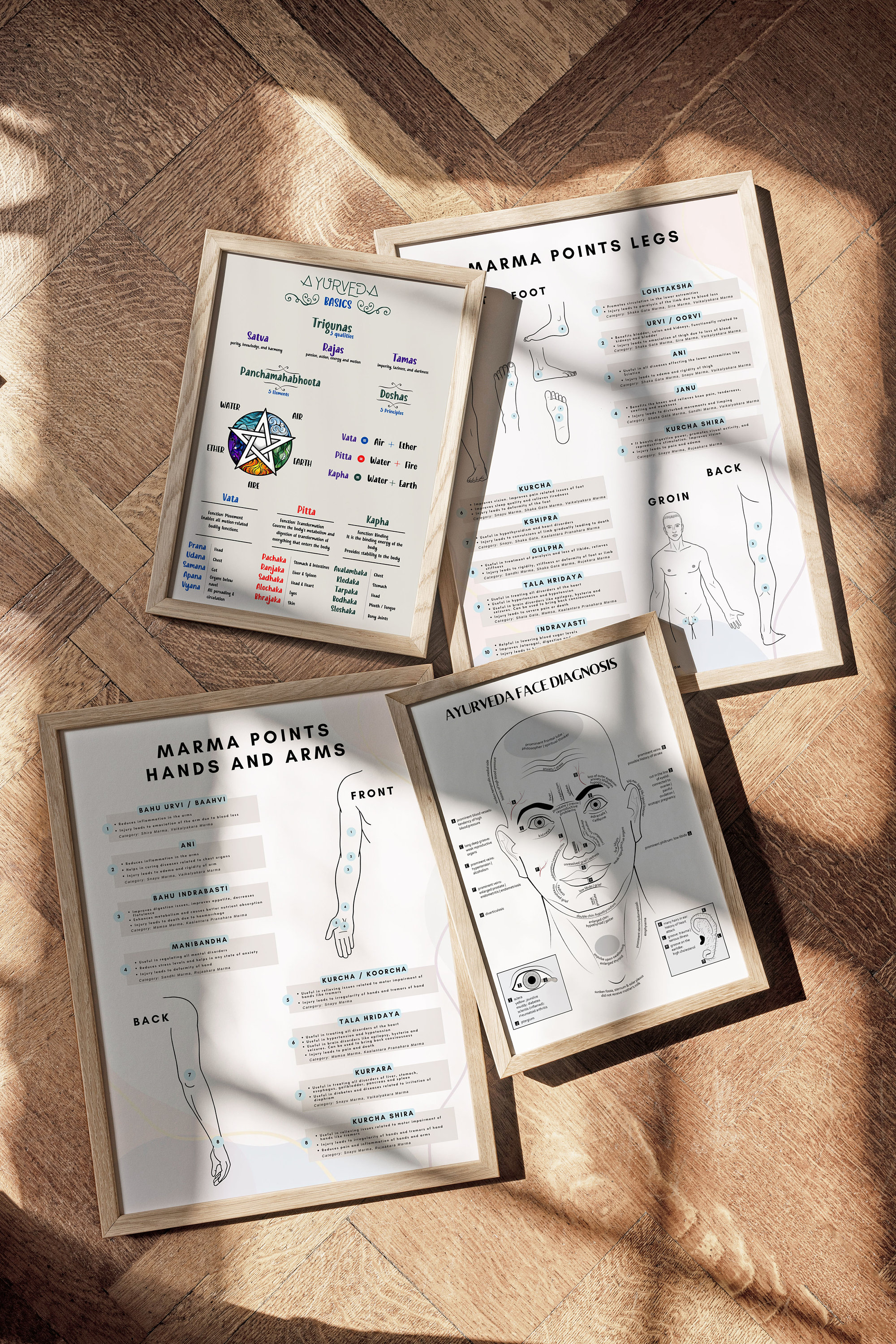 Ayurveda Marma Points of Legs Lower Limb Chart, Energy Points of ...
