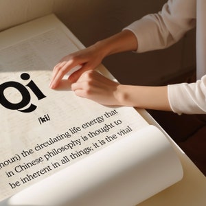 TCM Qi Definition Poster, Chinese Medicine Gift, Definition of Qi Chart ...