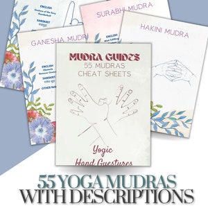 55 Hand Mudras Collection With Sanskrit Names & English Descriptions E ...