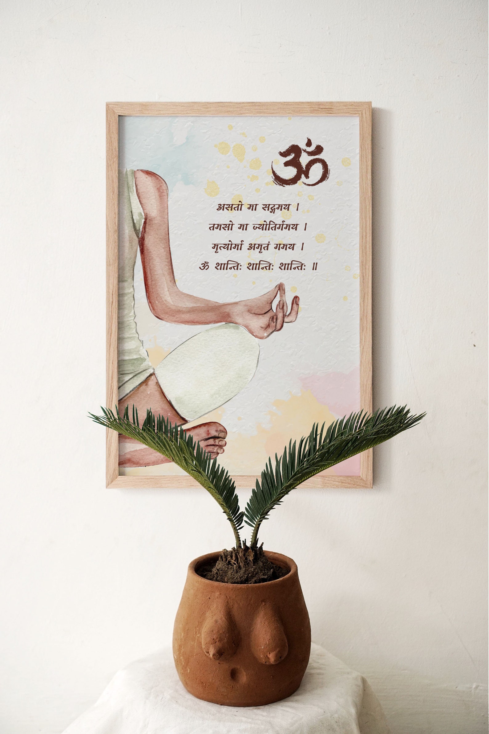 Om Asato Ma Sadgamaya Sanskrit Prayer Religious Wall Decor - Etsy