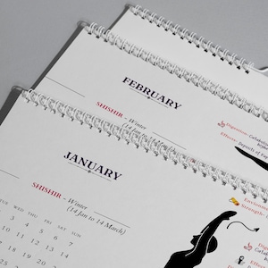 Ritucharya Ayurveda 2026 Calendar, Minimalist Seasonal Planner (digital ...