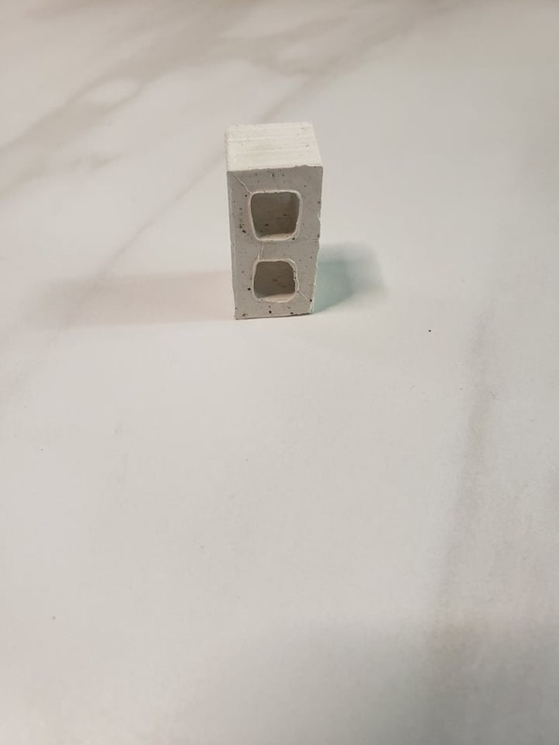 Miniature Concrete Cinderblock Build Materials Diaroma Cinder Block ...