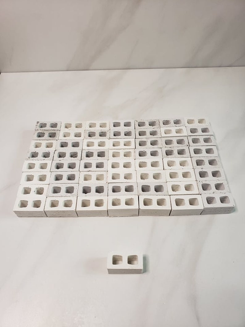 Miniature Concrete Cinderblock Build Materials Diaroma Cinder Block ...