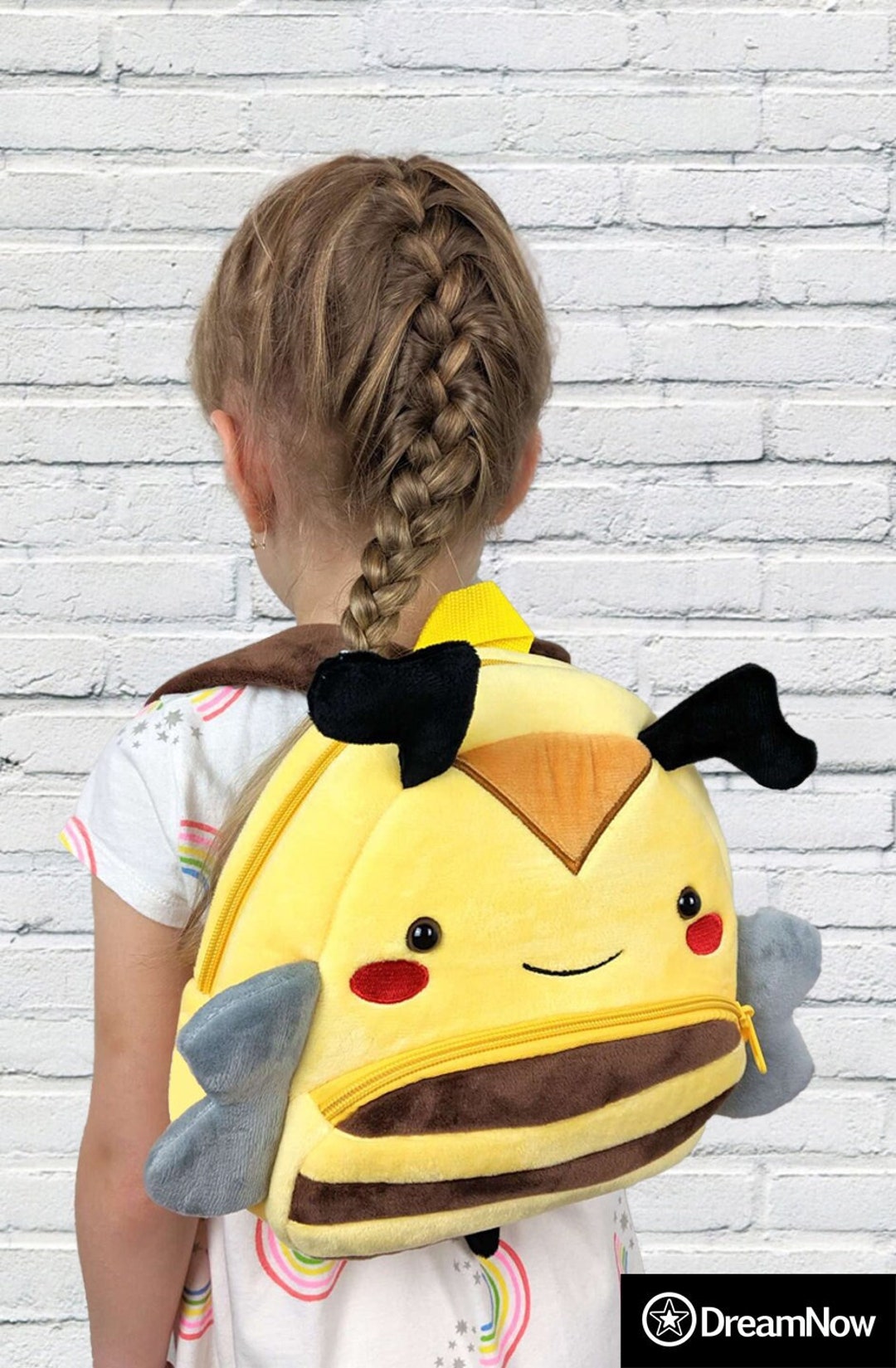 Dreamnow Toddler Animal Plush Bee School Kindergarten Backpack - Etsy